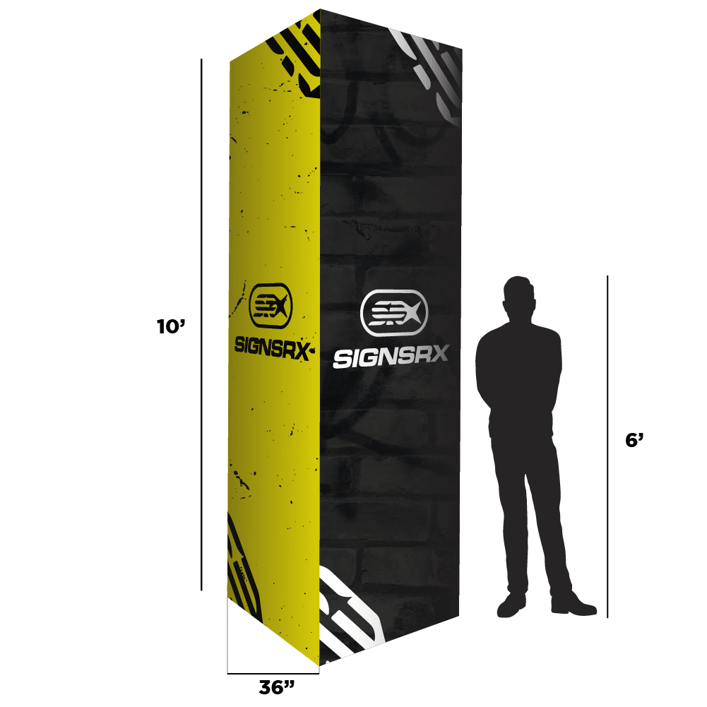 10ft Fabric Display Tower | SignsRxUSA