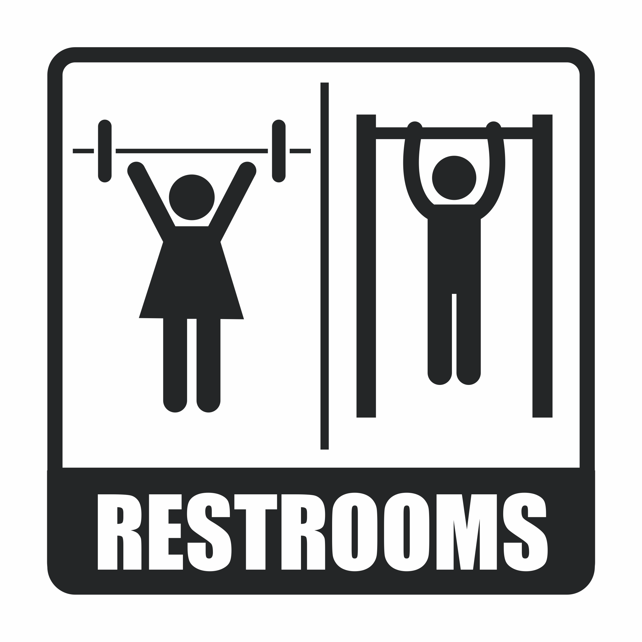 Gym Restroom Signs | SignsRxUSA
