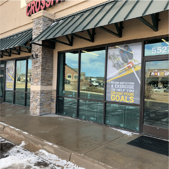 Perforated Window Vinyl for Storefronts | SignsRxUSA