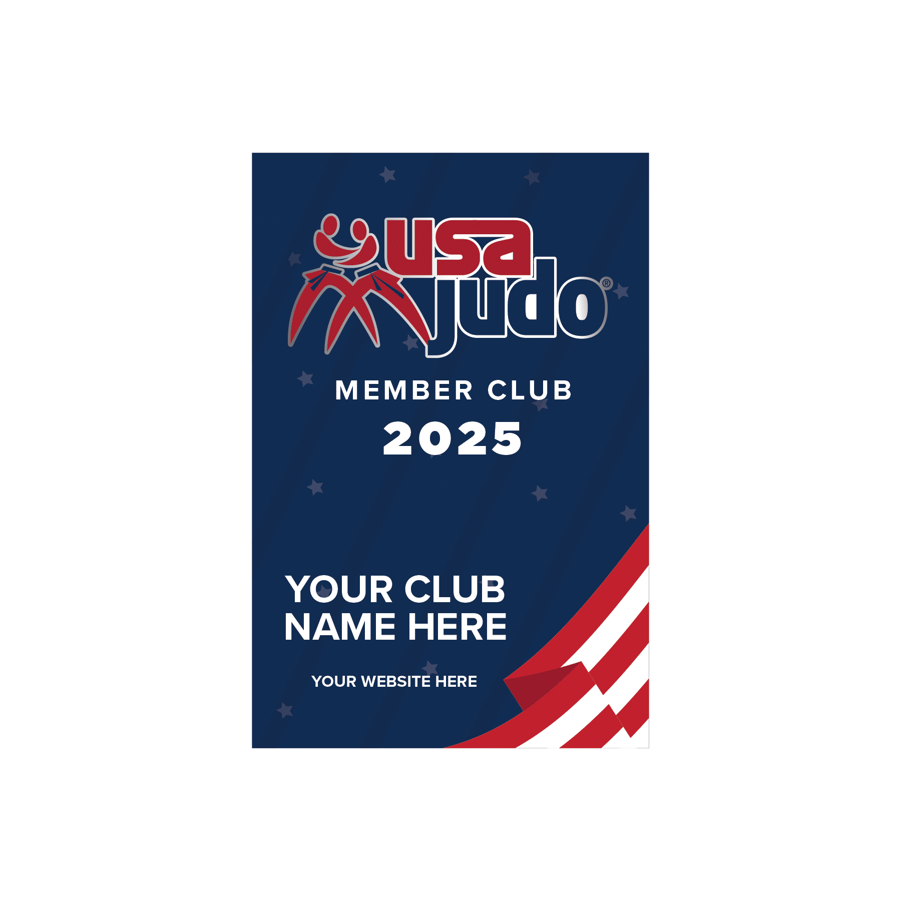 USA Judo Club Banner 2025 | SignsRxUSA