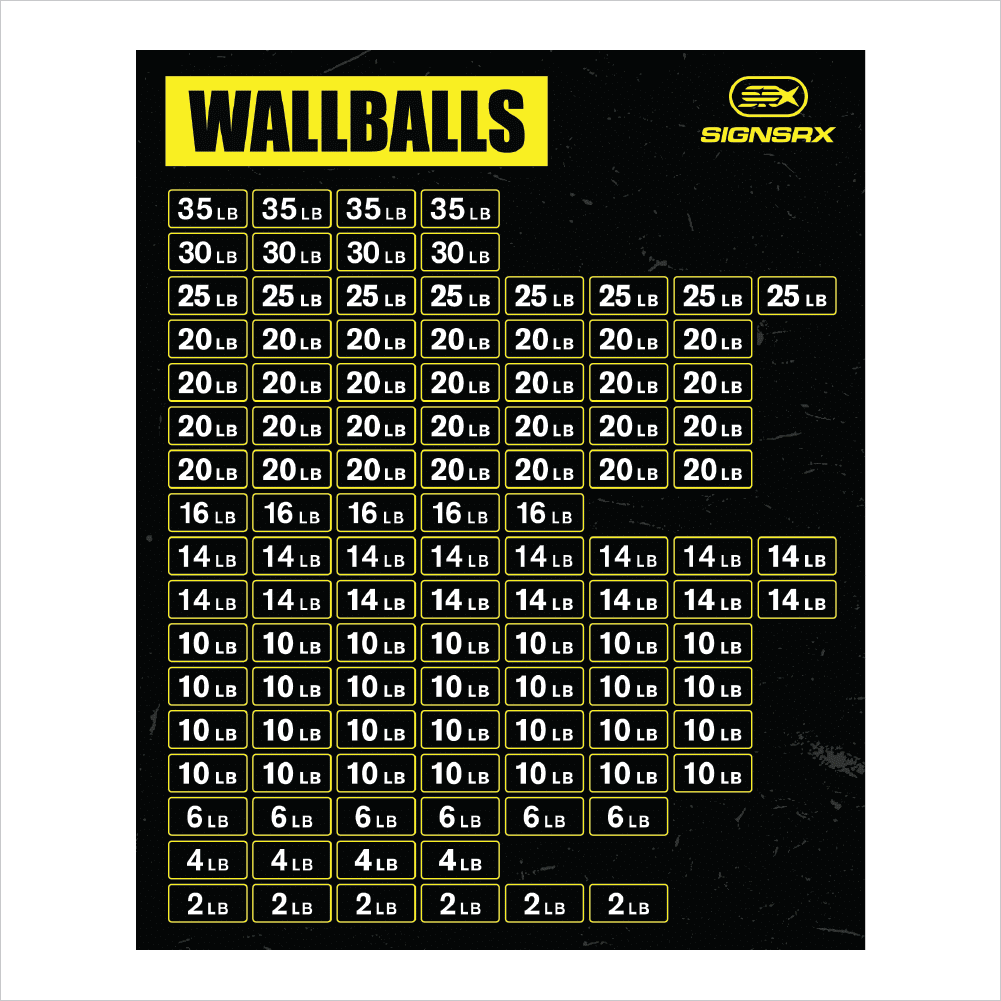 Weight Organization Sticker Set | SignsRxUSA