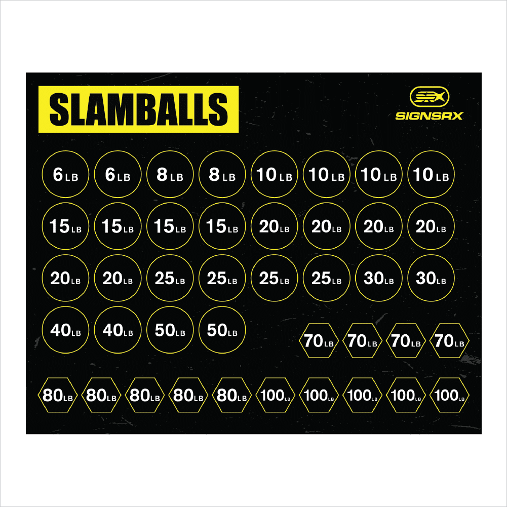 Weight Organization Sticker Set | SignsRxUSA