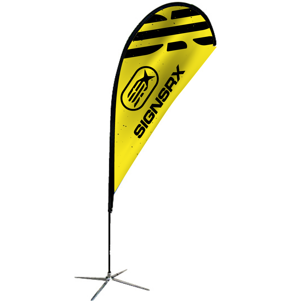 7ft Small Teardrop Flag - SignsRX
