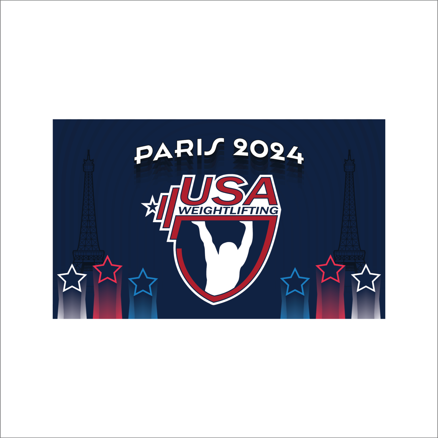 USAW Paris 2024 - Horizontal Banner - SignsRX