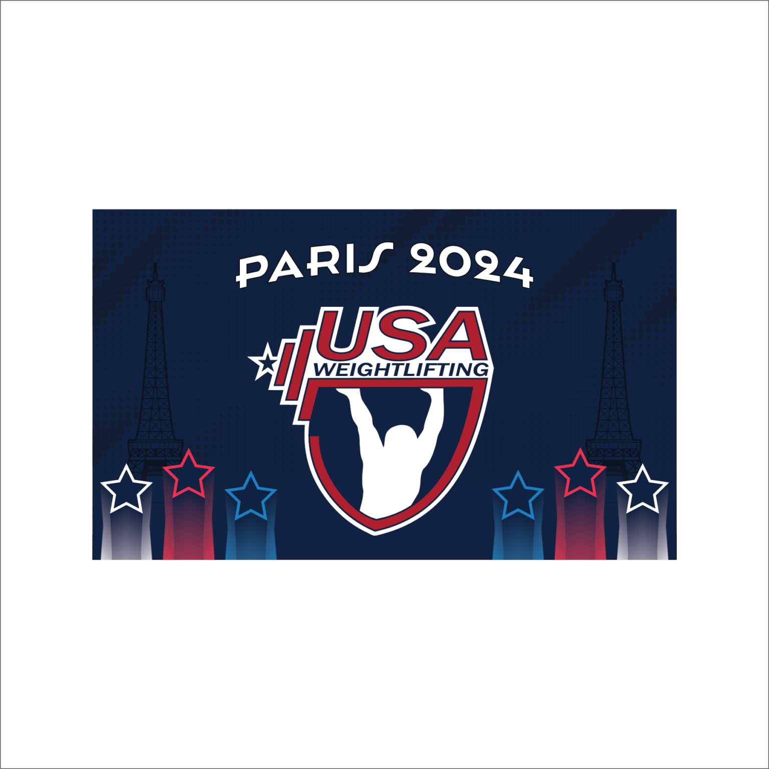 USAW Paris 2024 - Horizontal Banner - SignsRX