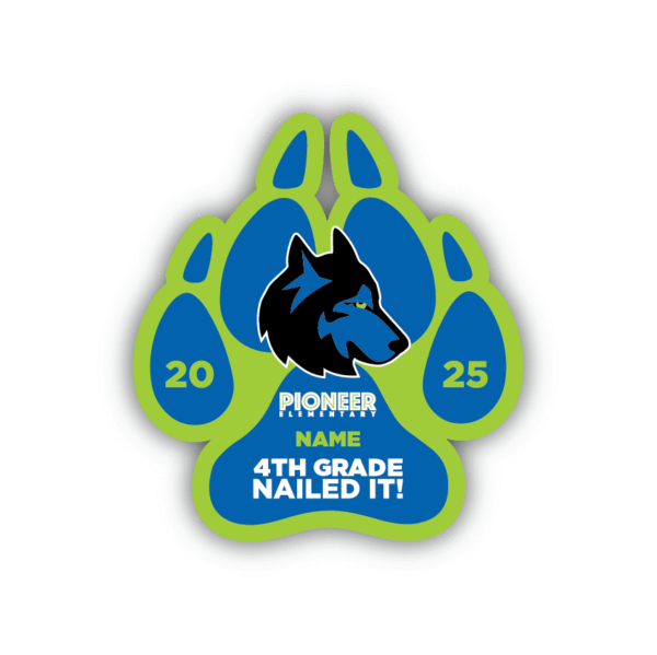 Pioneer Elementary 4th Grade Graduation Sign | SignsRxUSA